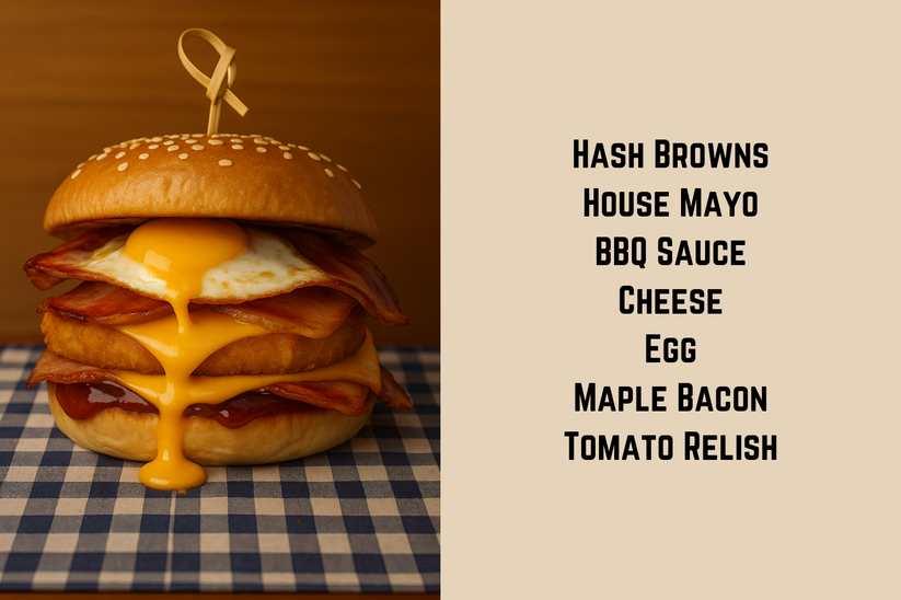 Big Brekky Burger – Stack'd Burgers